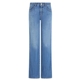 Emporio Armani J9D Jeans mit mittelhohem Bund und ausgestelltem Saum - - Jeans - Damen - Blau - W31