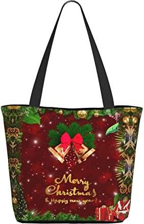 AOOEDM Merry Christmas Happy New Year Ladies Shopping Bag 13x11x7in.Le cadeau parfait pour la Saint-Valentin.Cest de la Saint-Valentin pour maman, fille, &eacute;po