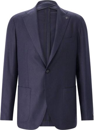 Tagliatore Homme, Vestes, Bleu, Taille: XL Silk Blazer