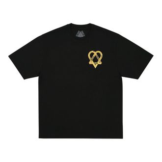 Palace Tri-Gram T-Shirt - - Tops - Herren - Schwarzk - L