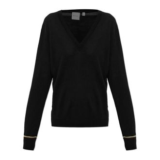 Paul Smith Femme, Pulls, Noir, Taille: 42 FR Pull Col V en Laine