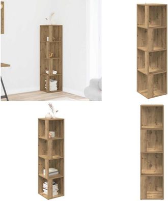 vidaXL Vidaxl - Armoire dangle ch&ecirc;ne artisanal 33x33x132 cm bois ding&eacute;nierie