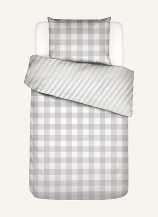 Essenza Essenza Bettwäsche Chess Zum Wenden grau