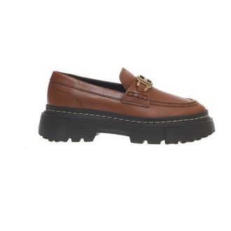Hogan Femme, Chaussures, Brun, Taille: 40 EU Mocassins en cuir marron