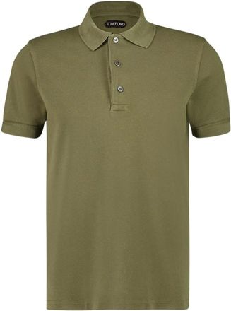 Tom Ford Homme, Tops, Vert, Taille: XL Polo en Lyocell