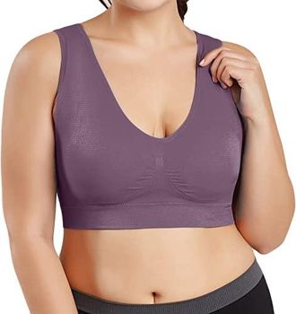 Generic Soutien-gorge Plus Soutien-gorge Taille Ultra Mince Full Cup Tops Grande Couleur Sport Femme Soutien-gorge Chemisier Femme, marron, XXL