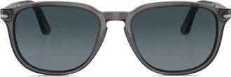 Persol Sonnenbrille mit eckigem Gestell - Grau