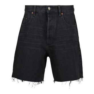 Saint Laurent Schwarze Denim Bermuda Shorts Fr&uuml;hling-Sommer 2025 - - Shorts - Damen - Schwarzk - W27