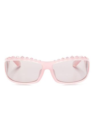Swarovski lunettes de soleil à monture pilote - Rose