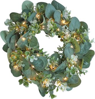 Cabilock Realistische Künstliche Eukalyptus-kranzlichter Dekorative Girlande Für Zuhause Und Hochzeit