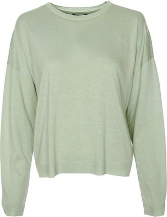 Drykorn Femme, Pulls, Vert, Taille: 44 FR Pull en maille l&eacute;g&egrave;re