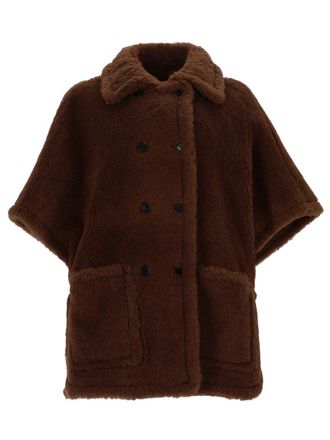 Max Mara Horse4 Poncho - Brown