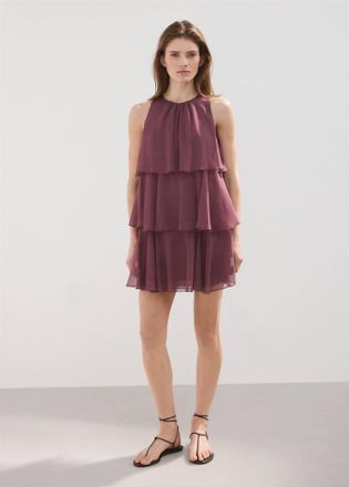 Mango Minikleid mit Volants bordeaux - Damen - XS - MANGO