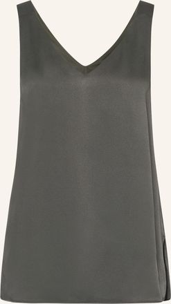 someday Someday Blusentop Zovi Aus Satin gruen