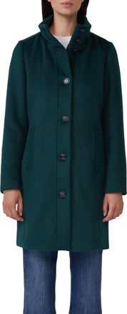 s.Oliver Kurzer Mantel aus Wollmix mit Knopfleiste