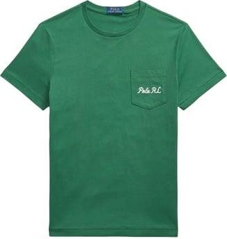 Polo Ralph Lauren T-shirt droit &agrave; poche brod&eacute;e en coton