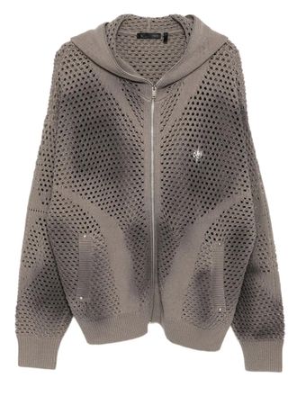 Five CM cardigan à plaque argentée - Gris