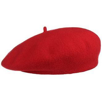 Barascon Beret avec Cachemire Basque (Taille Unique - Rouge)