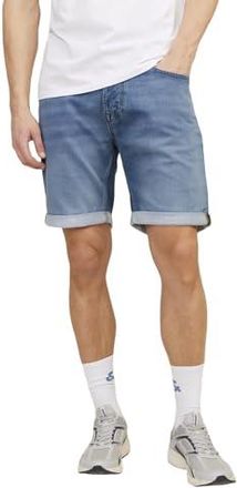 Jack & Jones Short Coupe Droite pour Homme, Coupe Normale, Coupe Droite, Bleu Denim, XL