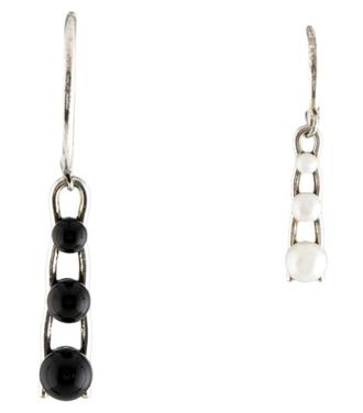 Saint Laurent Faux Pearl Drop Earrings