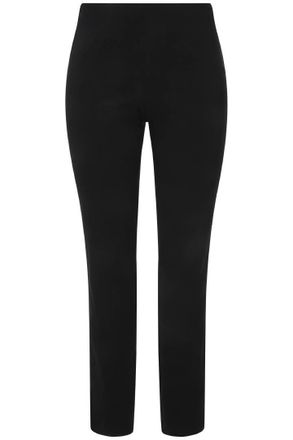 Ulla Popken Damen Bengalinhose, schmal Hosen, Schwarz (Schwarz 10), W50 / L30