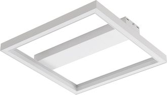 Lucande LED Deckenlampe dimmbar 50 cm, RGB Backlight wechselbare Lichtfarbe (2700-6500K) Fernbedienung App Steuerung Wohnzimmerlampe Smart Home