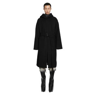Rick Owens Tower Tower Coat in Melton