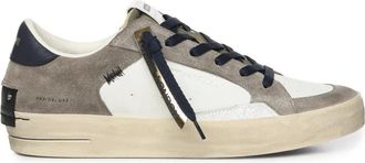 Crime London Homme, Chaussures, Multicolore, Taille: 44 EU Vintage Suede Baskets Stone Grey