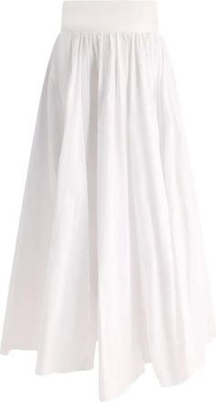 F.it jupe &agrave; taille bandeau - Blanc