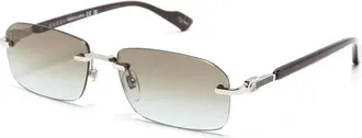 Gucci GG1221S008 Rimless Metal Sunglasses - Silver