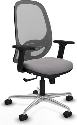 Piqueras y Crespo Stuhl Opositor Cilanco mit 2D-Armlehnen, h&ouml;henverstellbare Lendenwirbelst&uuml;tze, ausgestattet mit 3 Positionen und Schneidschaum, mit Rollen von 65 mm, 