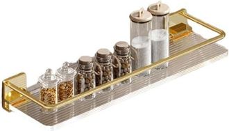 Generic &Eacute;tag&egrave;re murale compacte &agrave; ventouse pour salle de bain et cuisine, compatible avec le carrelage, le verre, le marbre et les surfaces m&eacute;talliques pour u