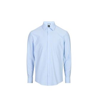 HUGO BOSS Chemise ray&eacute;e &agrave; manches longues en coton m&eacute;lang&eacute;