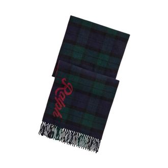 Polo Ralph Lauren &Eacute;charpe en laine tartan &agrave; franges - Homme - Accessoires - Multicolore - Taille: ONE Size