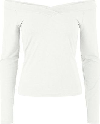 Pieces Bluse 17103018 Wei&szlig; Slim Fit