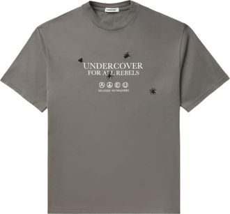 Undercover T-Shirt mit Slogan-Print - Grau
