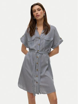 Vero Moda Hemdkleid Bumpy 10325828 Dunkelblau Loose Fit