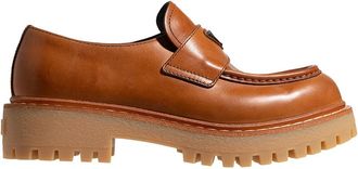 Prada Triangle Logo Loafer - Gr. 41 (EU) - in Cognacbraun