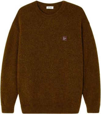 American Vintage Pull &agrave; col rond Vitow - Homme - Pulls - Brun - Taille: M