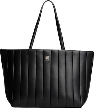 Tommy Hilfiger Th Grace Tote Aw0aw17670, Fourre-Tout Femme, Black (Black), Taille Unique
