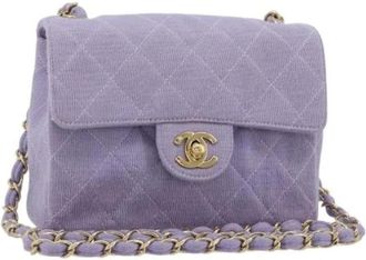Chanel Sac bandouli&egrave;re vintage doccasion - Femme - Pre-owned - Violet - Taille: ONE Size