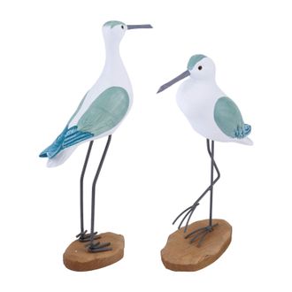 Exceart 2st M&ouml;we-Ornament Spielzeug Tischplattenverzierungen An K&uuml;ste Mediterrane Tischdekoration Gartenstatue Am Meer Bastelsimulationsvogel Geschenk Strand 