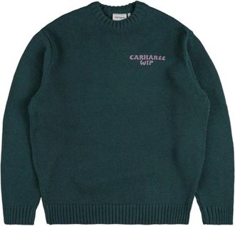 Carhartt Work in Progress Homme, Pulls, Vert, Taille: L Maille ras du cou