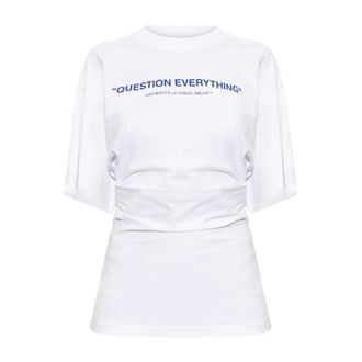 Off-white Bedrucktes T-Shirt - - Tops - Damen - Wei&szlig; - L