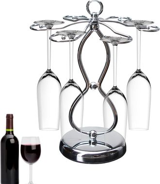 Generic Aufbewahrung Von Weingl&auml;sern - Tisch-Glasregal Aus Eisendraht, Langlebiger Wein- Und Champagner-Organizer | K&uuml;chenst&auml;nder F&uuml;r Stielgl&auml;ser | Weinglasha