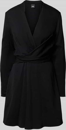 HUGO BOSS Minikleid in Wickel-Optik Modell Dimkai