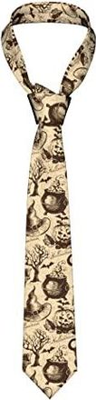 Generic Cravate DAffaires Chat Noir Vintage DHalloween R&eacute;glable Men Tie &Eacute;l&eacute;gant Cravate Pour Hommes Pour &Eacute;v&eacute;nements F&ecirc;te Affaires