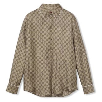 Gucci Damen, Blusen & Hemden, Braun, 2XLGröße