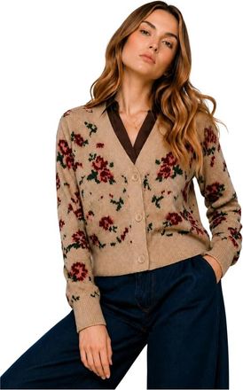 Kocca Femme, Pulls, Multicolore, Taille: 42 FR Cardigan Court Fleuri