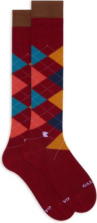 Gallo Gallo, Femme, Sous-vêtements, Multicolore, Taille: ONE Size Calze lunghe cotone bordo fantasia intarsio